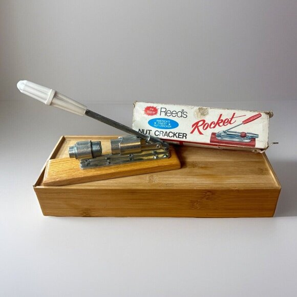 REEDS | Kitchen | Vintage Reeds Rocket Nut Cracker With White Handle ...